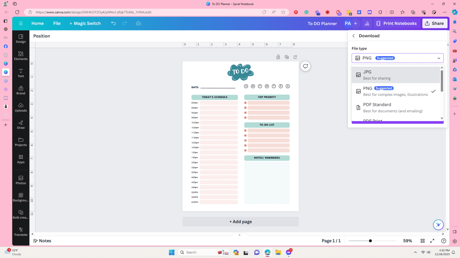 How To Create A Printable With Canva - Pam Allen Online