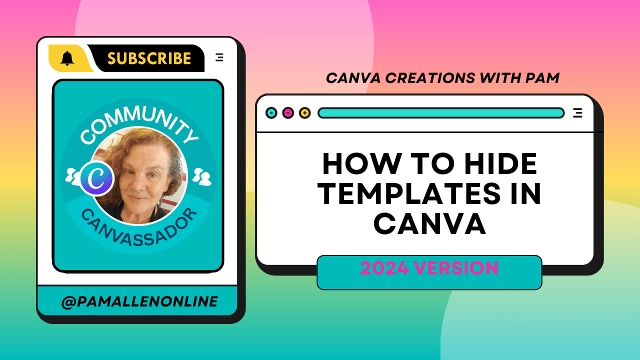 How To Hide Templates In Canva Pam Allen Online