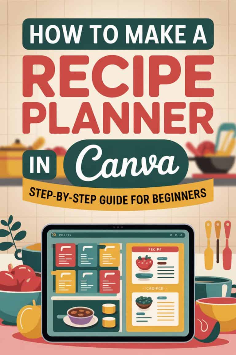 Recipe Planner Made Easy In Canva: Step-by-Step Guide For Beginners 2025