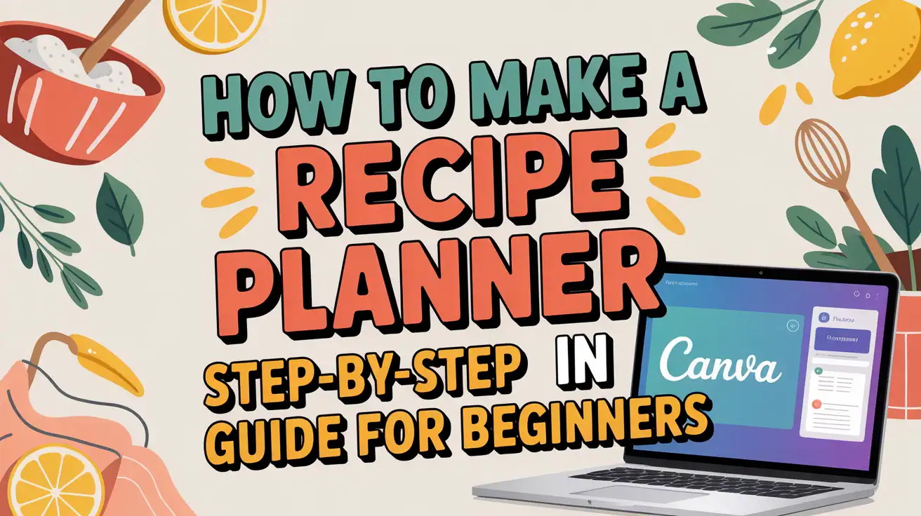 Recipe Planner Made Easy In Canva: Step-by-Step Guide For Beginners 2025
